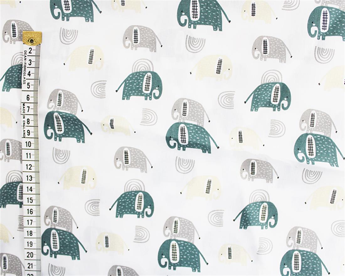 Buy Spotty Elephants Cotton Poplin Fg-Co-01728 From Fabric Giant Online ...