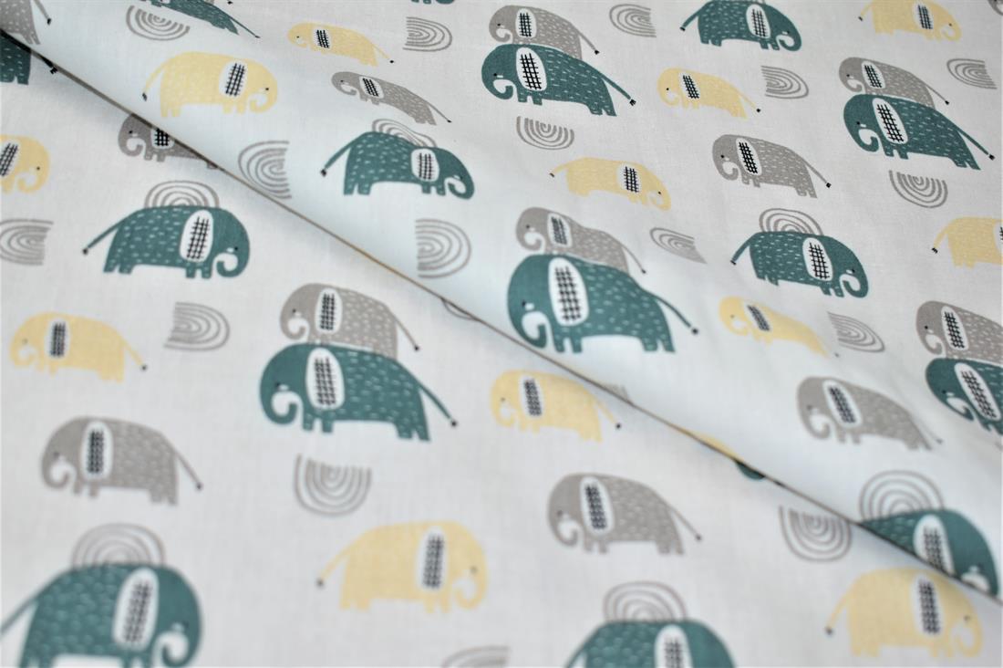 Buy Spotty Elephants Cotton Poplin Fg-Co-01728 From Fabric Giant Online ...
